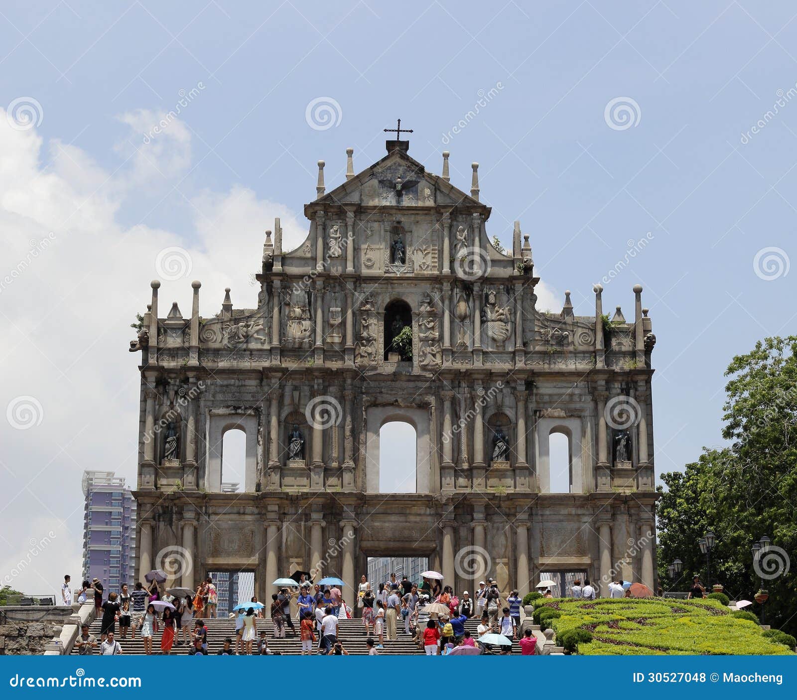 Ruins of st. paul s editorial stock photo. Image of tourism - 30527048