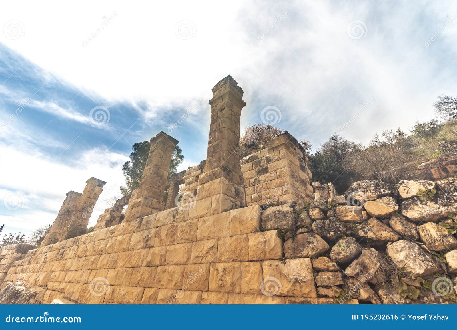 The Ruins and Structures of the Sattaf Nature Reserve Stock Photo ...