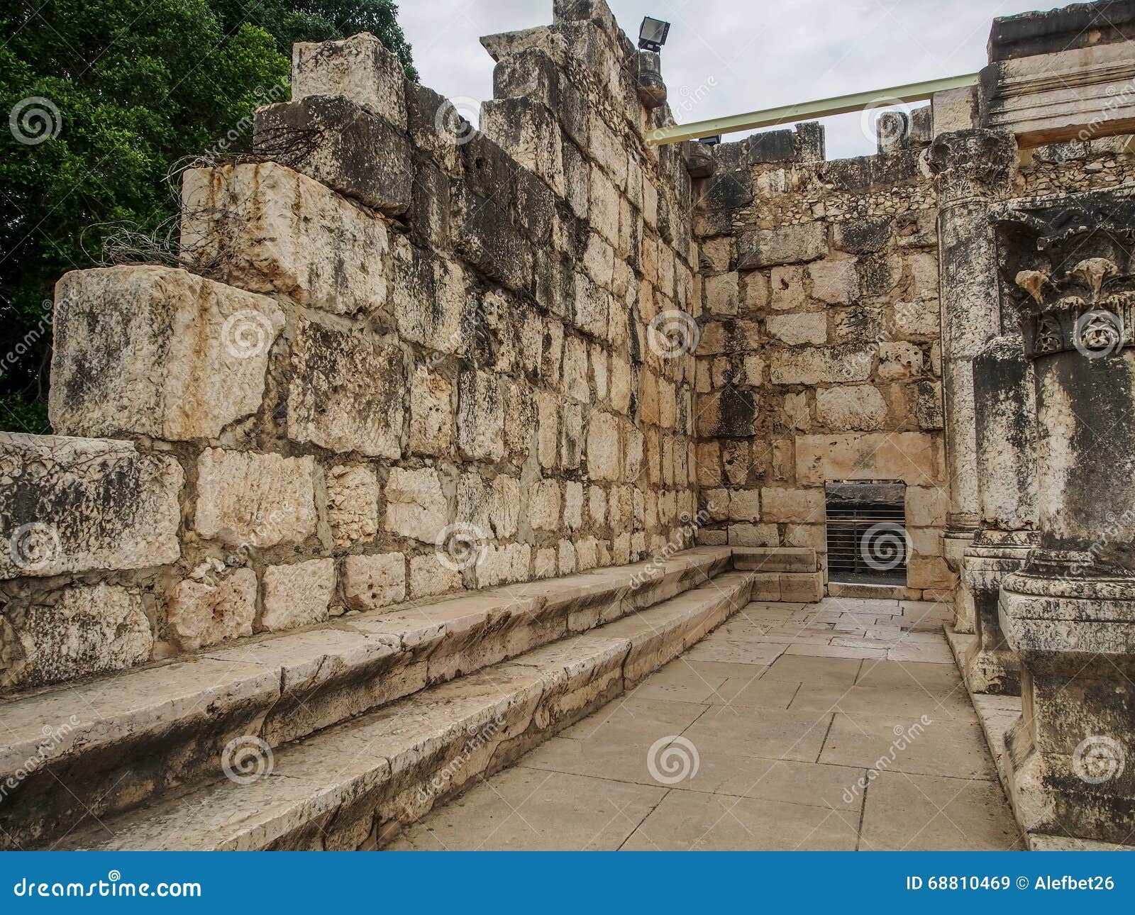 Ruins of Synagogue in Capernaum, Israel Stock Image - Image of israel ...
