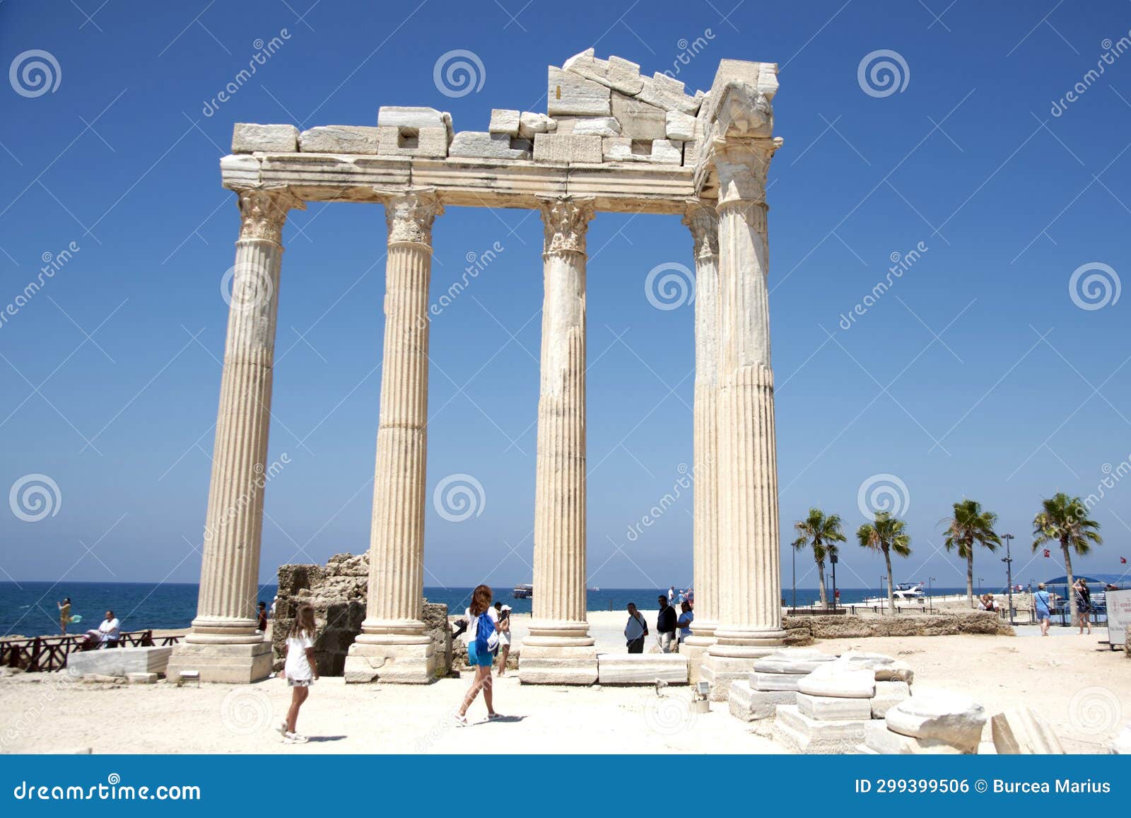 Ruins of the Temple of Apollo in the Ancient City of Side, Turkey ...