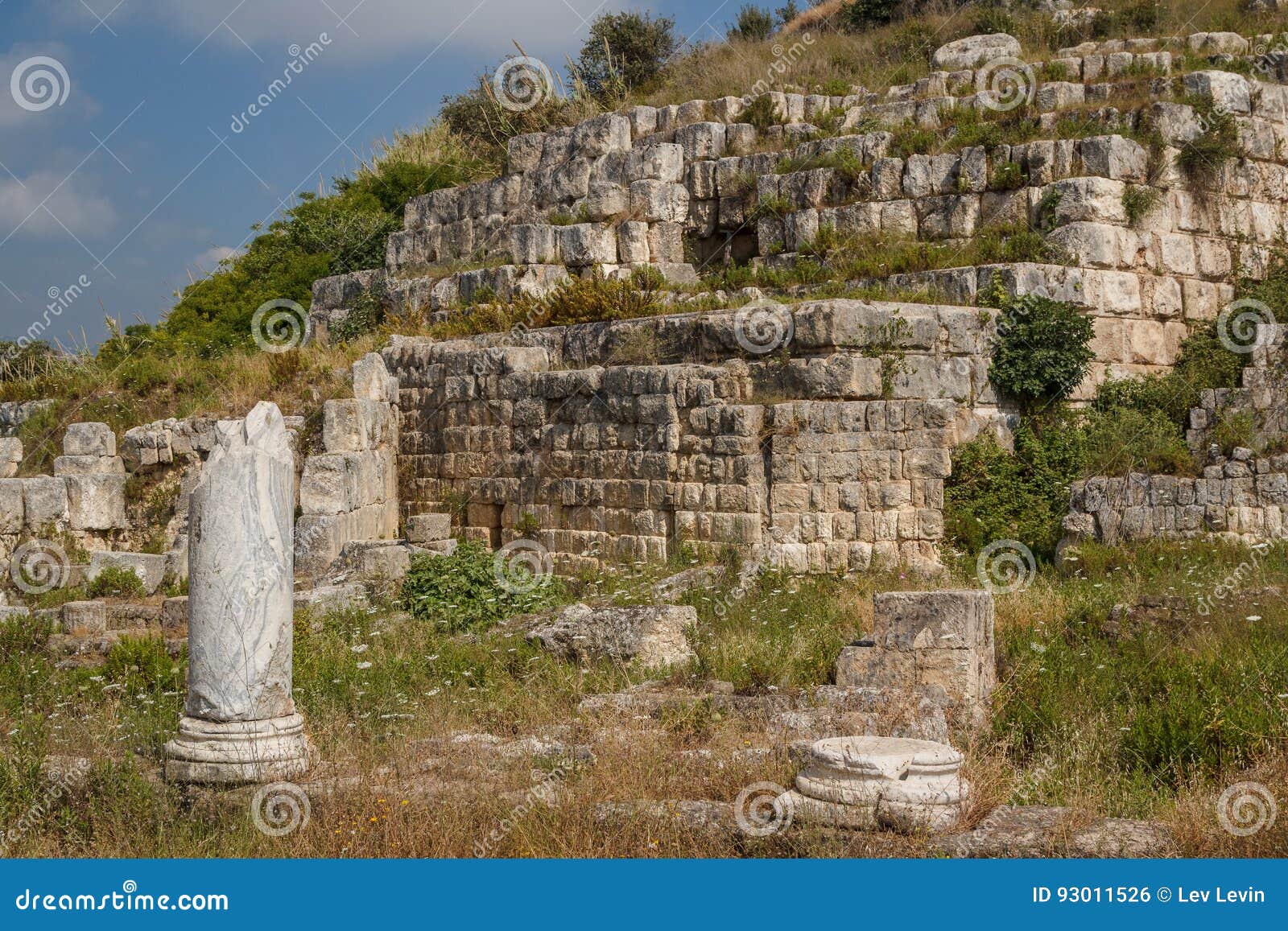 Ruins of Temple of Eshmun Near Sidon Stock Photo - Image of chaotic ...
