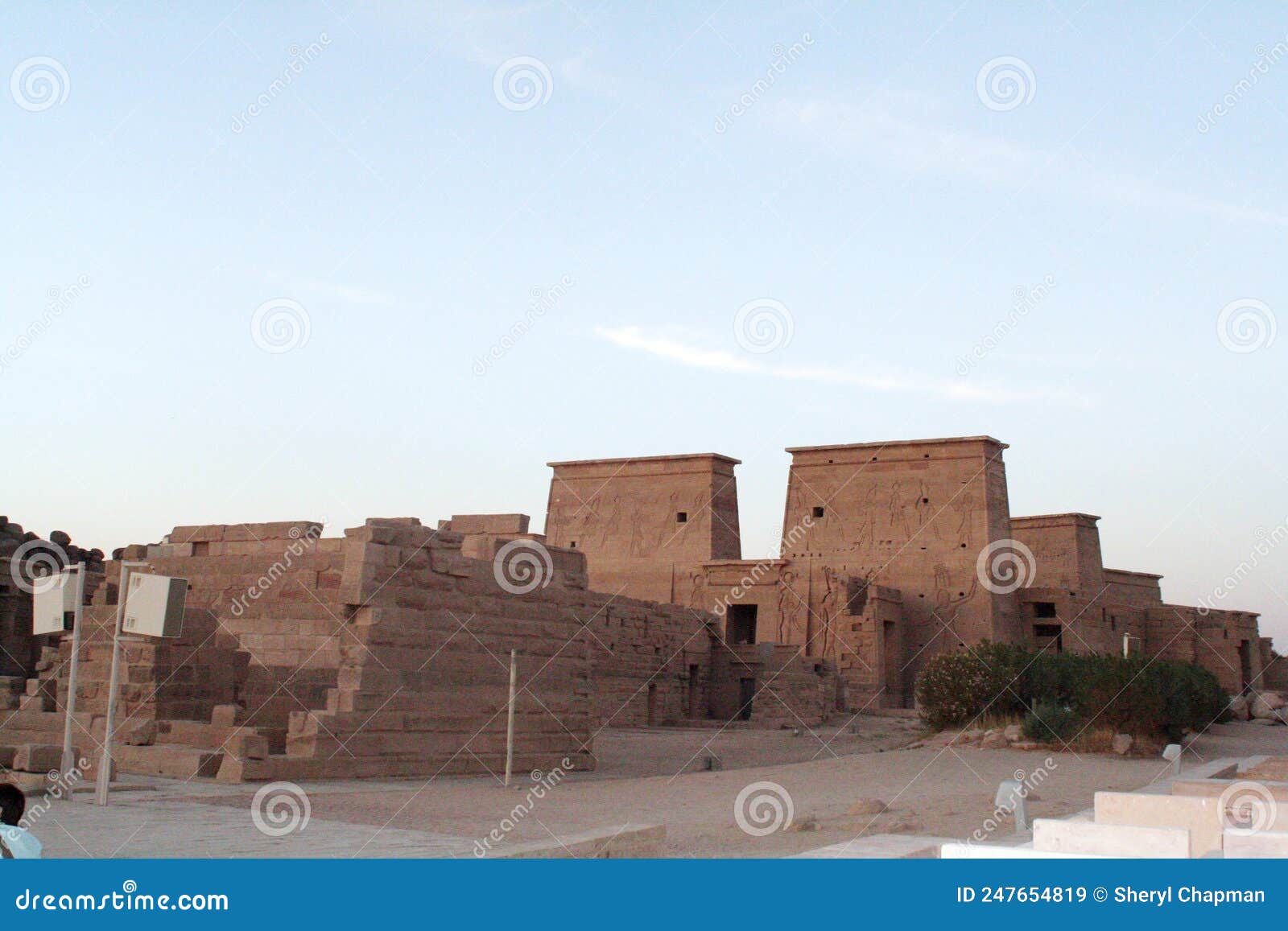 Ruins of Temple of Isis, Philae Aswan Egypt Stock Image - Image of ...