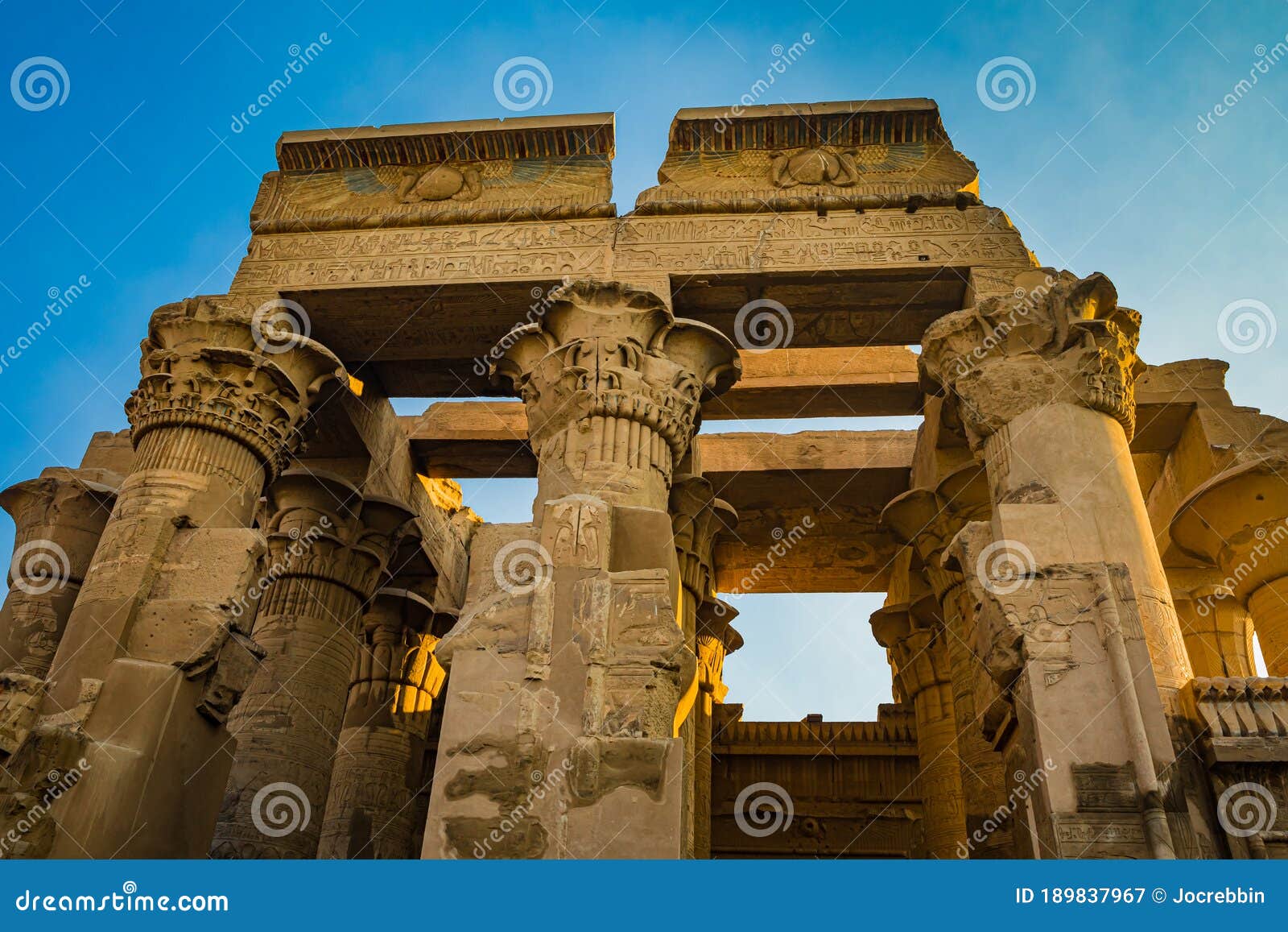 Ruins of the Temple of Kom Ombo in the Nile River at Sunset, Egypt at ... Ruins of the Temple of Kom Ombo in the Nile River at Sunset, Egypt at ...