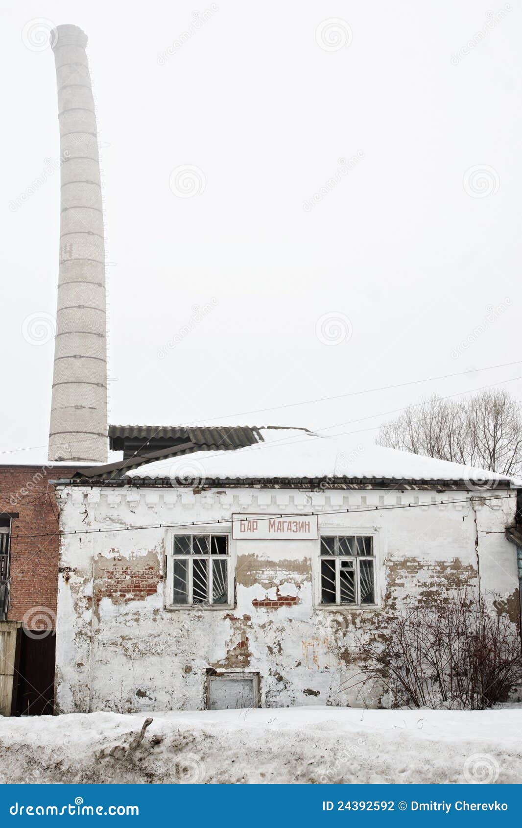 Ruins of the Thrown Soviet Factory Stock Photo - Image of thrown, brick ...