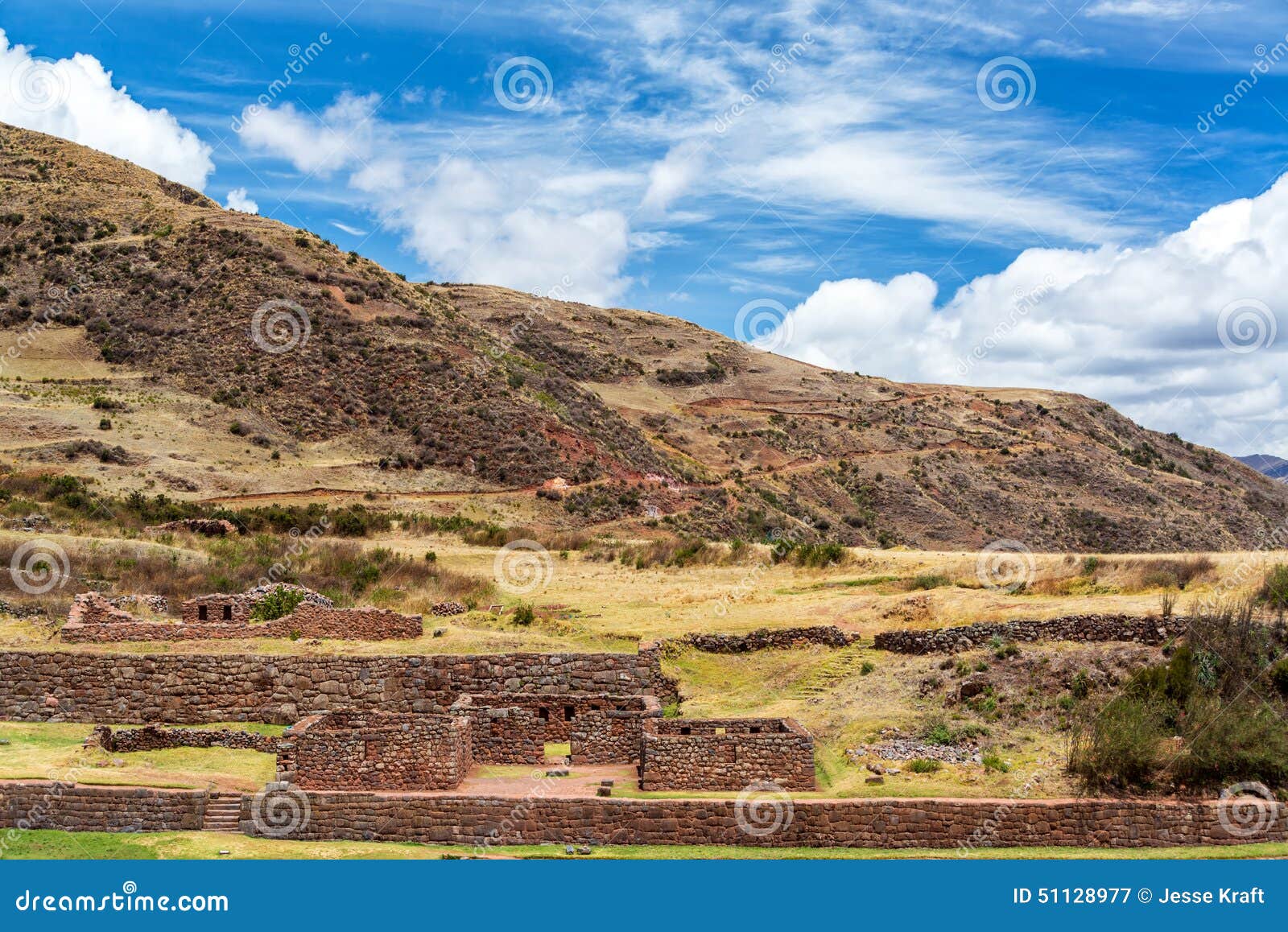 Ruins of Tipon, Peru stock image. Image of ruin, historic - 51128977