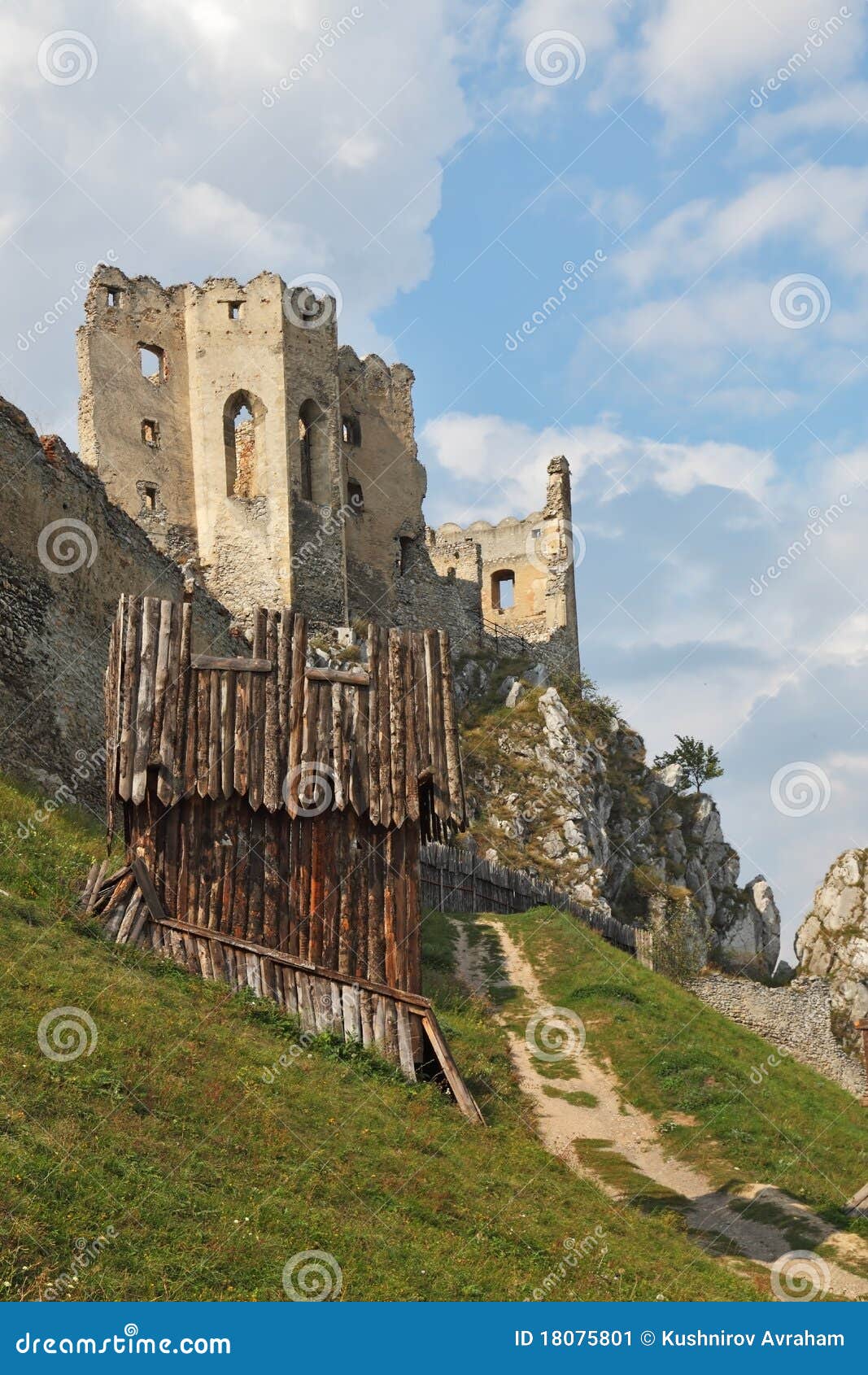 The Ruins on Top of a Hill. Stock Image - Image of landmark, heritage ...