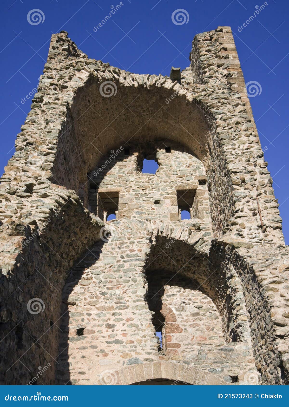Ruins of a Tower Made of Stone Stock Image - Image of ancient, high ...