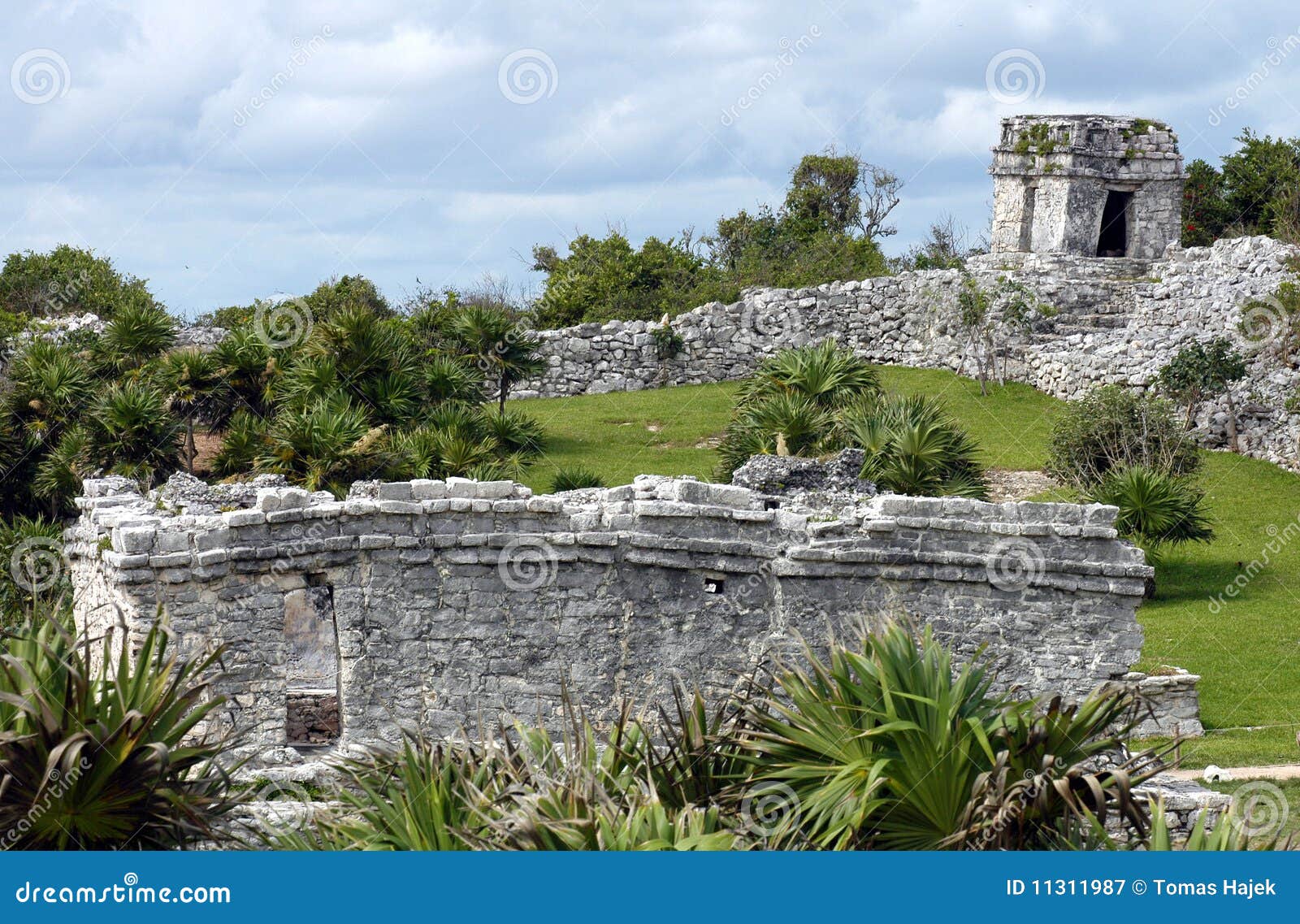 Ruins of Tulum stock image. Image of caribbean, blue - 11311987