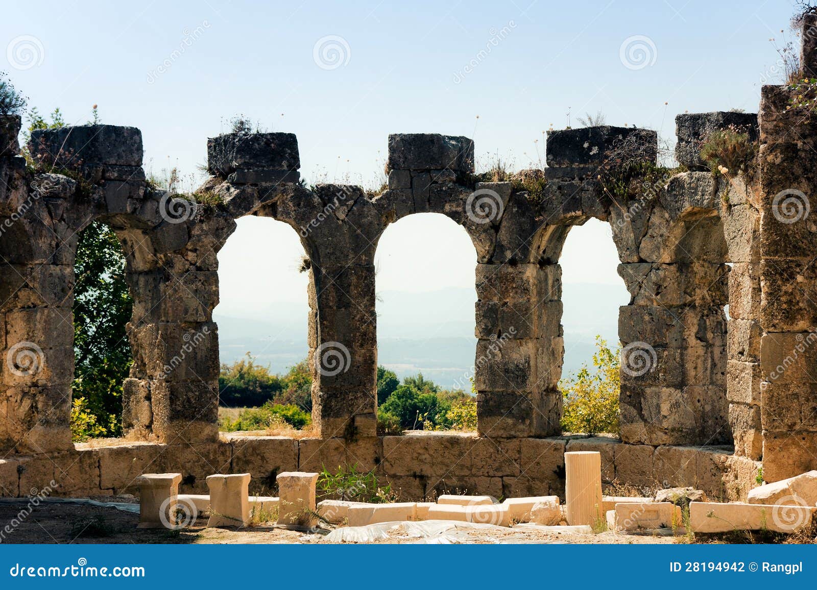 Ruins in Turkey stock photo. Image of ancient, ruins - 28194942