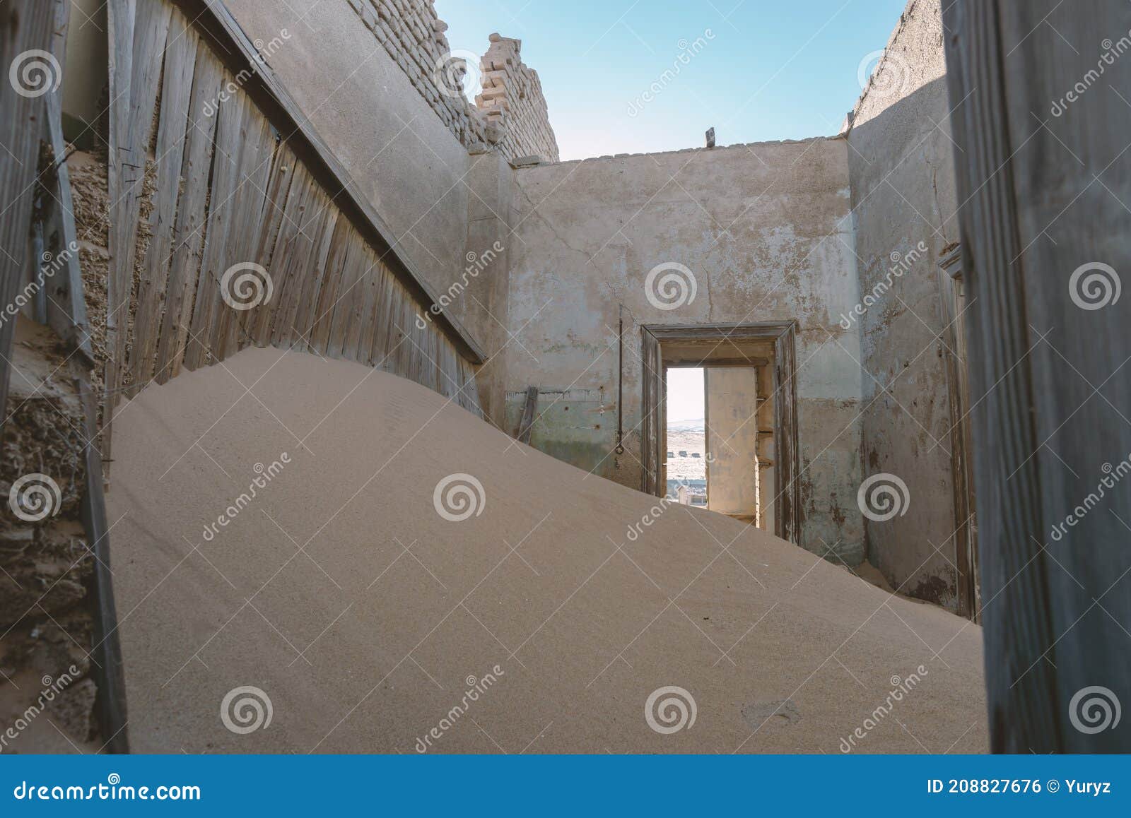 Ruins under sands stock photo. Image of desert, sands - 208827676
