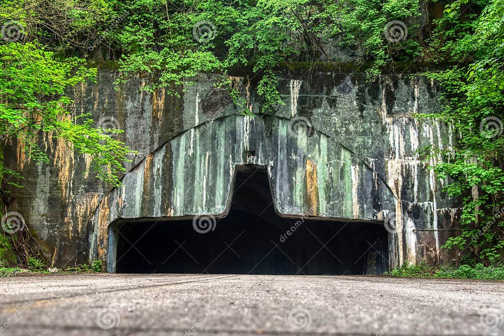 Ruins of Underground Airbase Zeljava, Bihac Stock Image - Image of ...