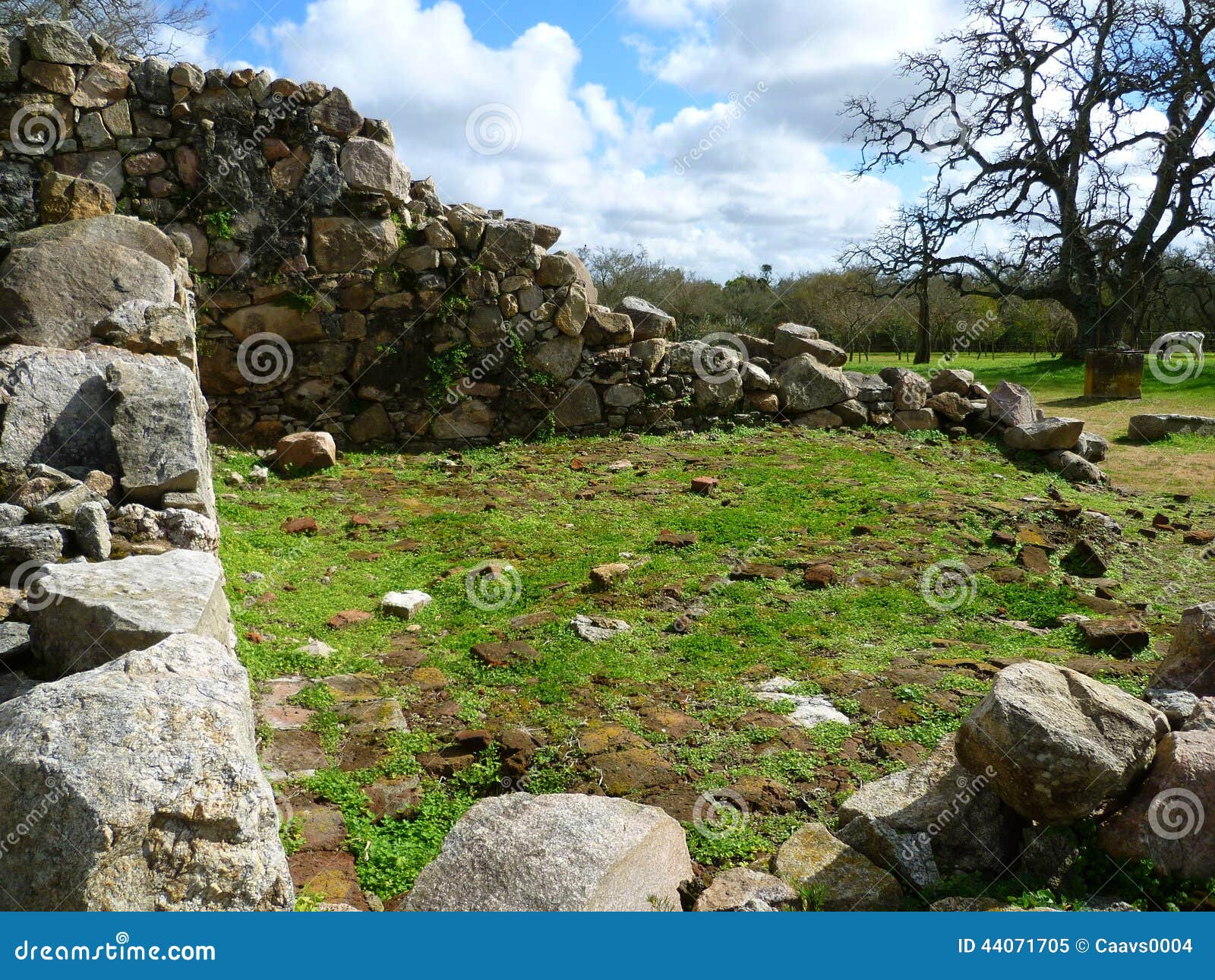 Ruins stock image. Image of green, midday, light, field - 44071705