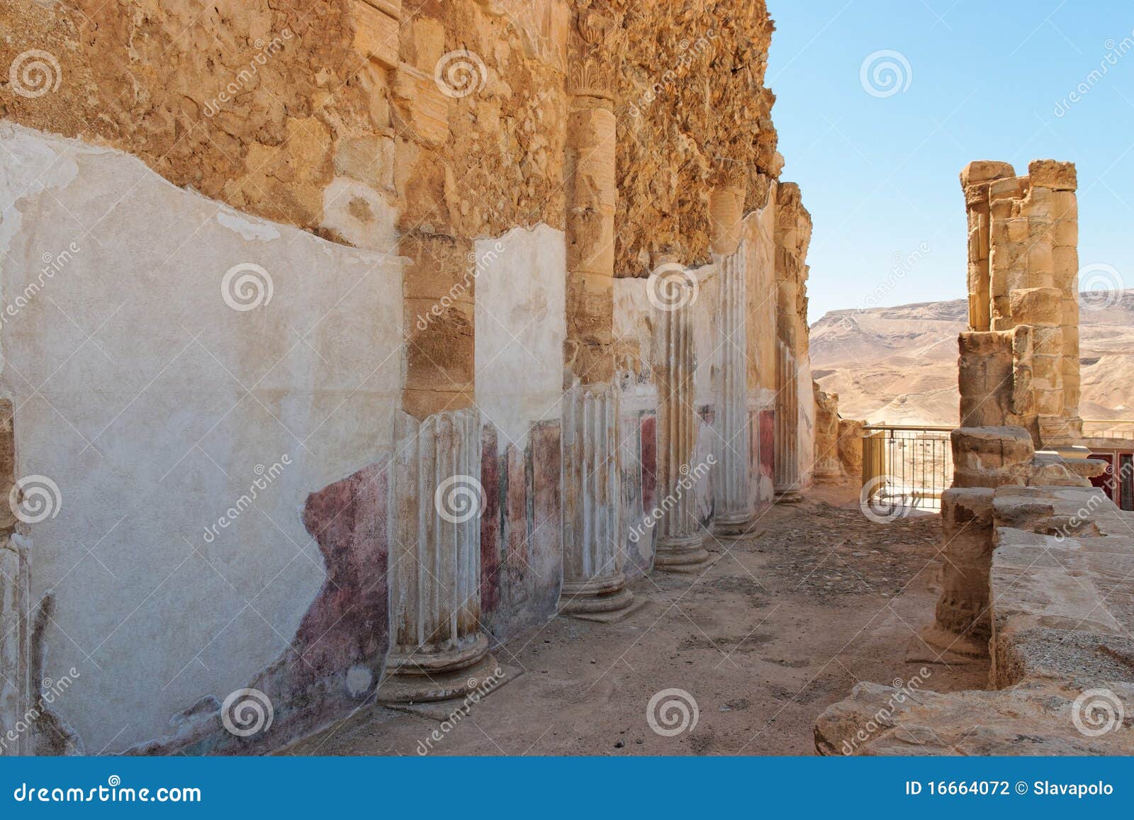 Ruins of Wall and Colonnade of Ancient Palace Stock Photo - Image of ...