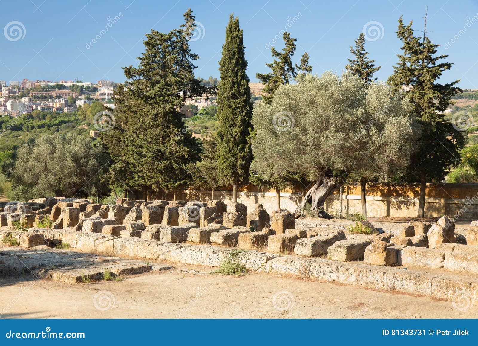 Ruins Which are a Symbol Valley of the Temples, Agrigento, Sicily ...
