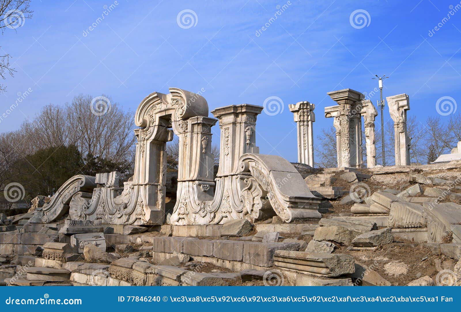 Ruins of the Winter Palace in Beijing Stock Photo - Image of city, dynasty: 77846240