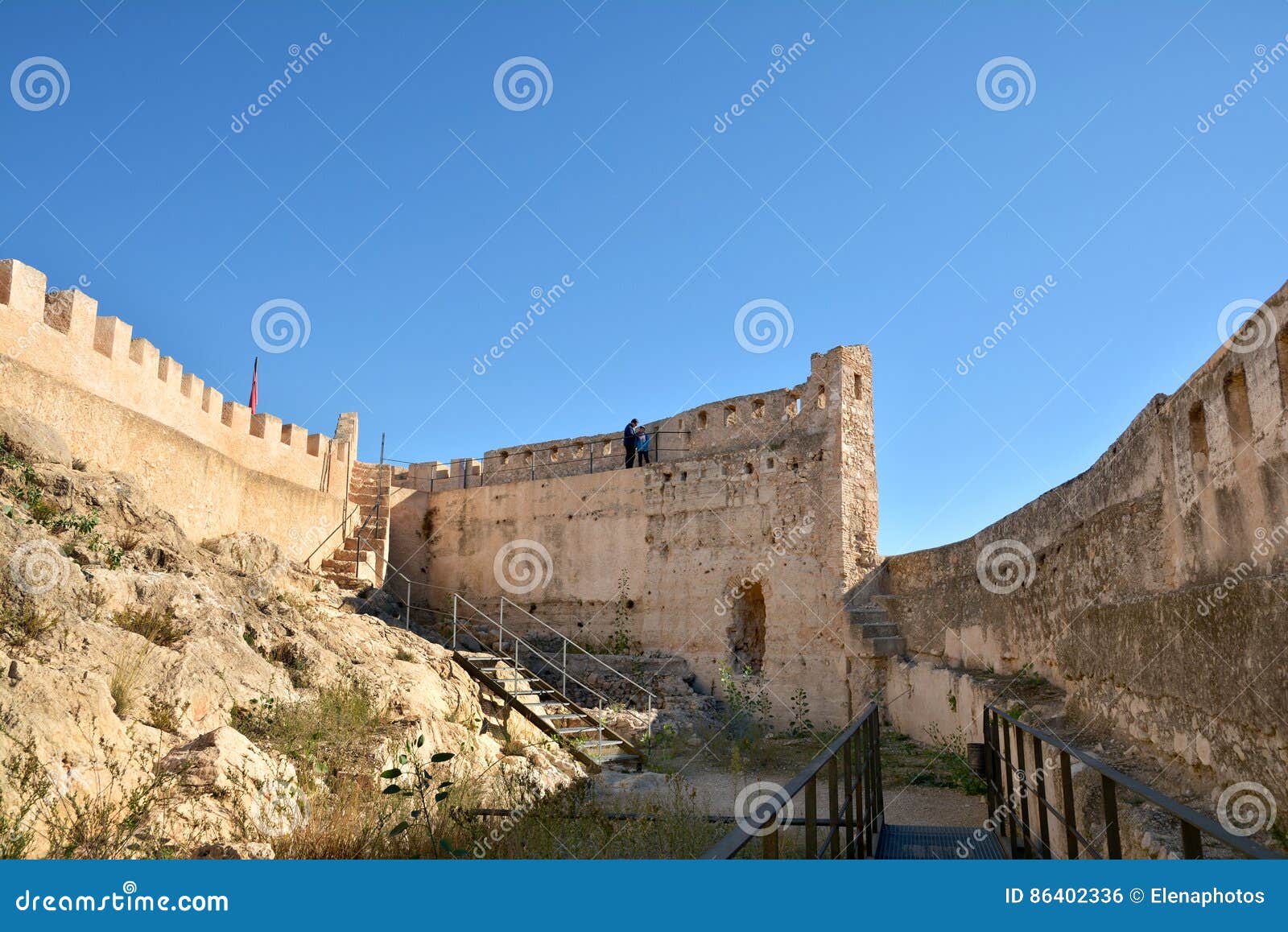 Ruins of Xativa Castle, Valencia Stock Photo - Image of fortification ...
