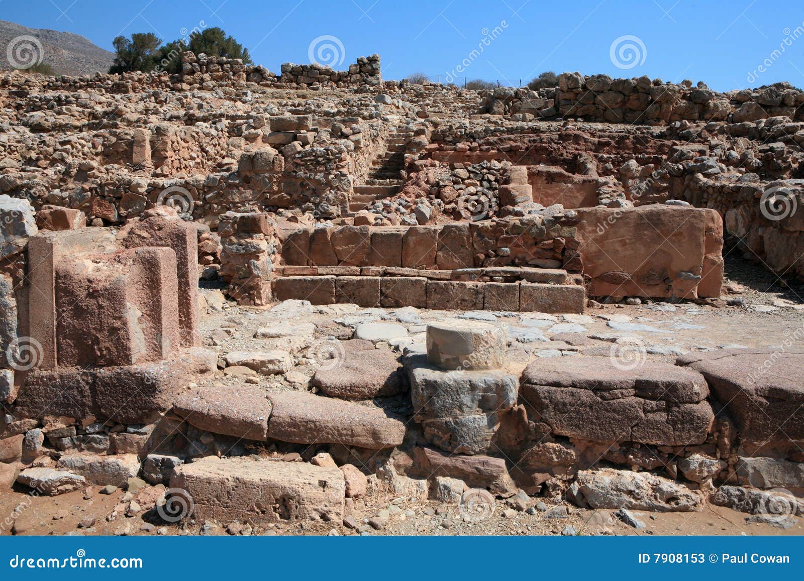 Ruins of Zakros Palace, Crete Stock Image - Image of zakros, greece ...