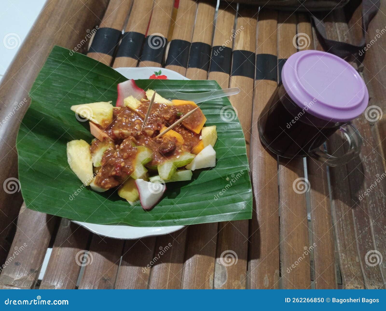 Rujak Made by Indonesian People is really Delicious Stock Photo - Image ...