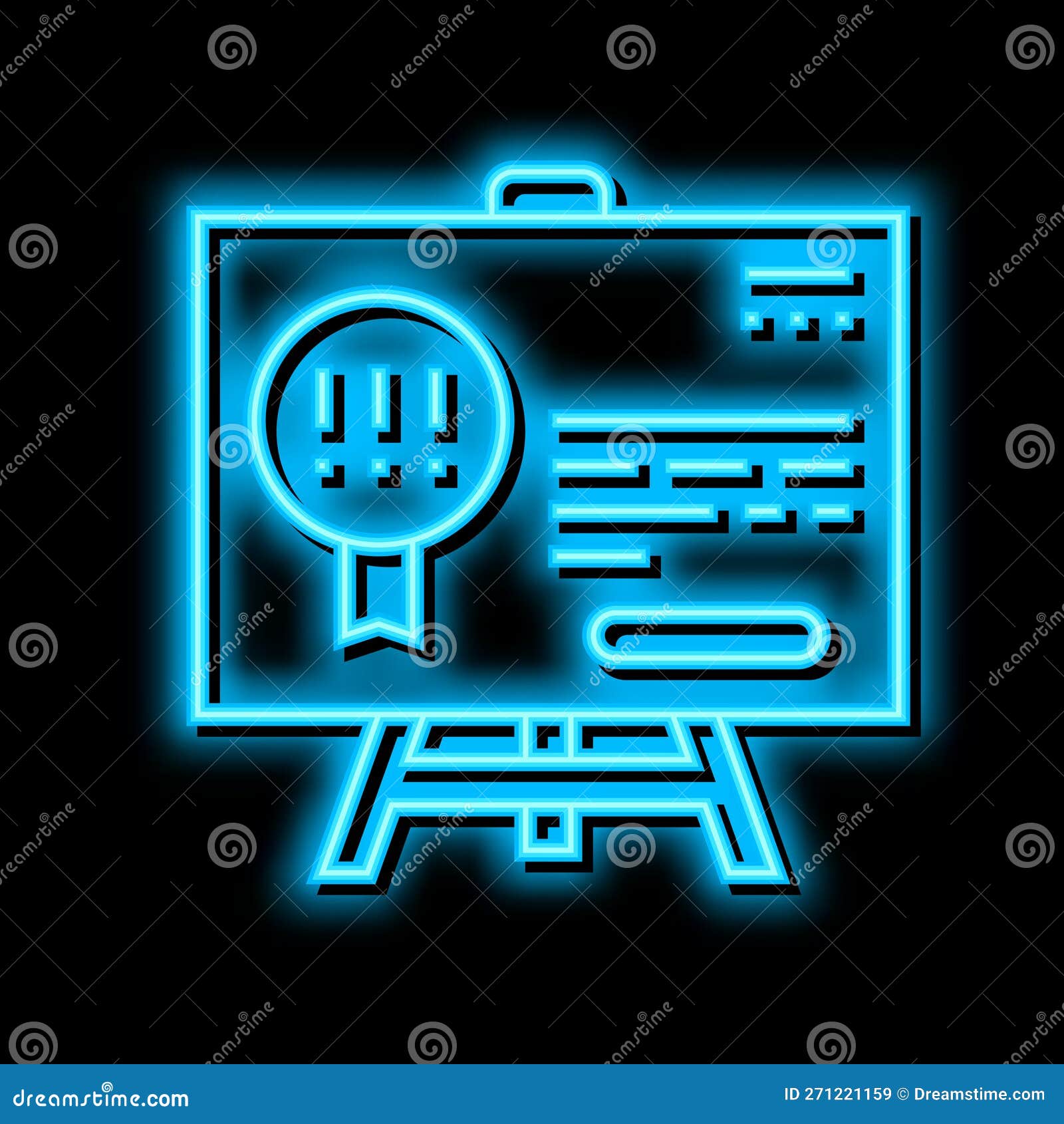 Rule Company Neon Glow Icon Illustration Stock Vector - Illustration of ...