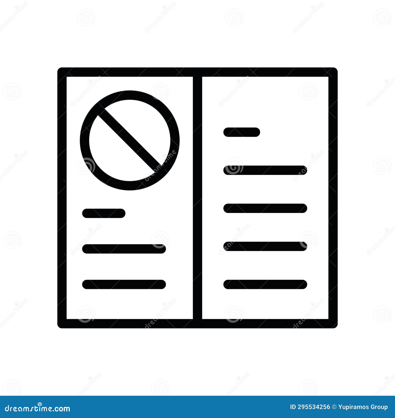 Rule guide icon stock vector. Illustration of association - 295534256