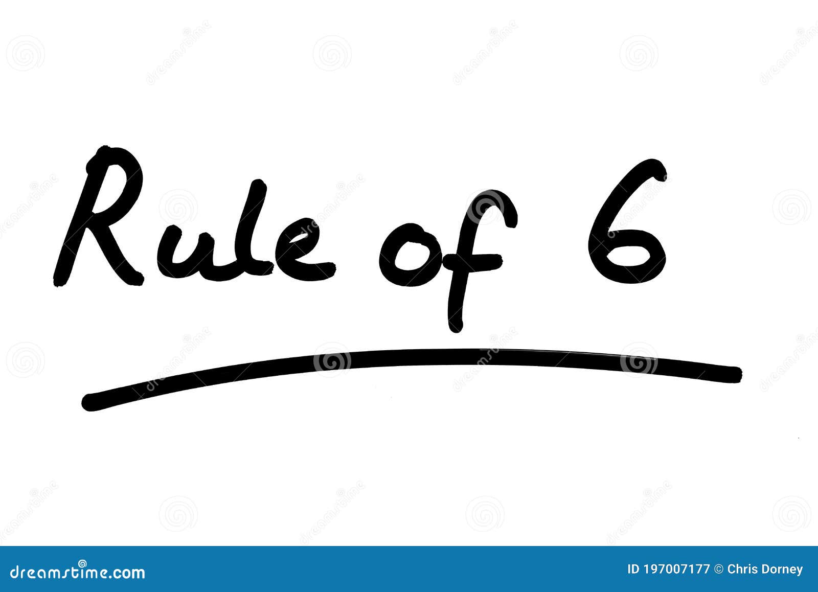 Rule of 6 stock illustration. Illustration of infection - 197007177