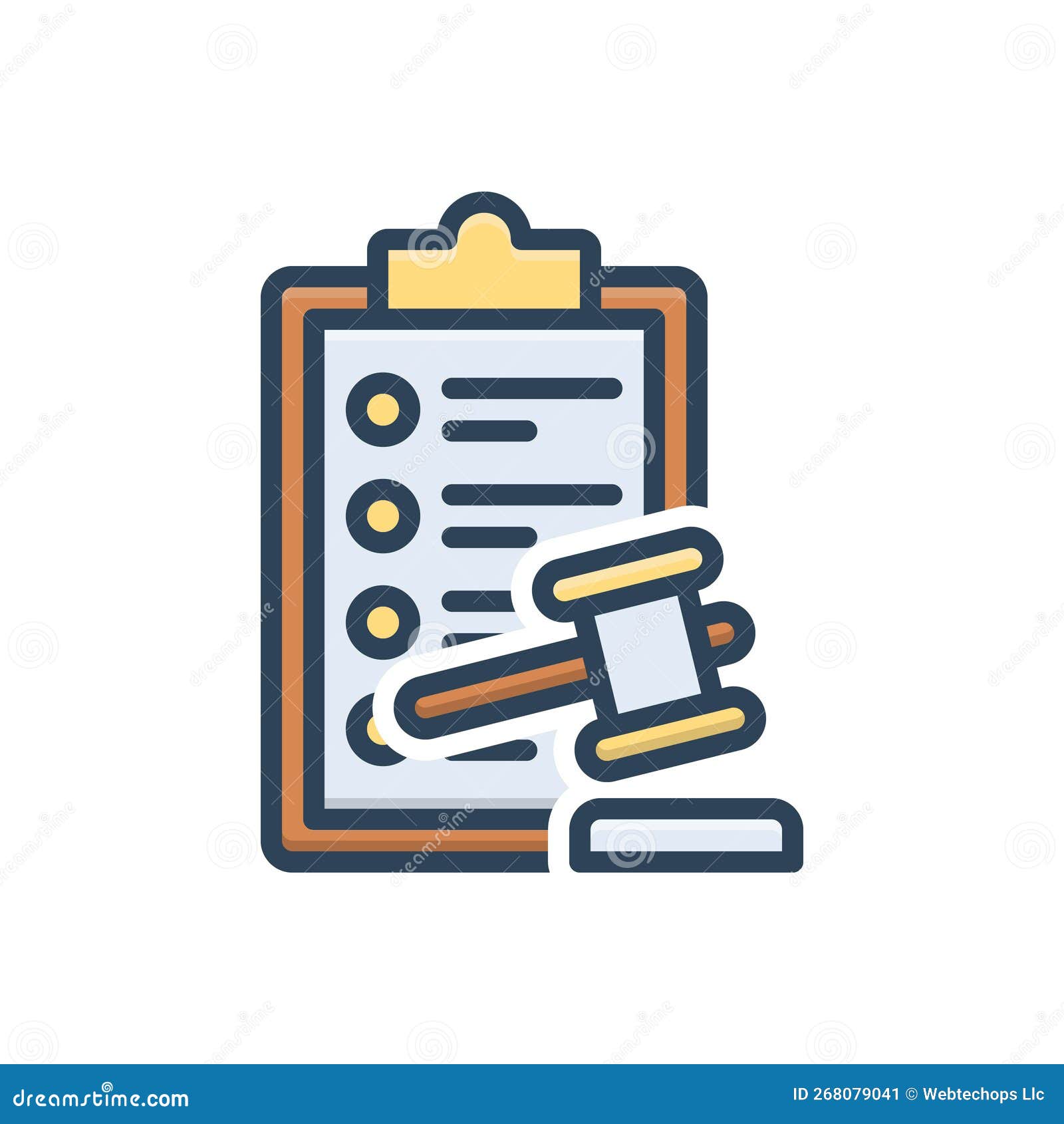 Color Illustration Icon for Rule, Regulation and Order Stock Vector ...