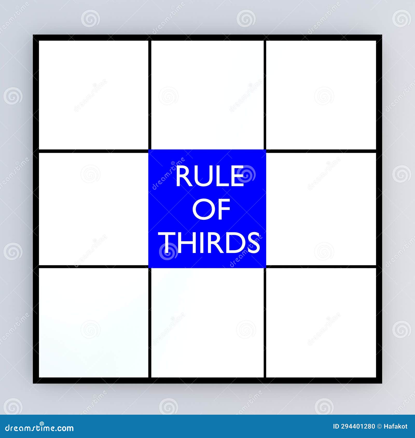 Rule of Thirds concept stock illustration. Illustration of diagram ...