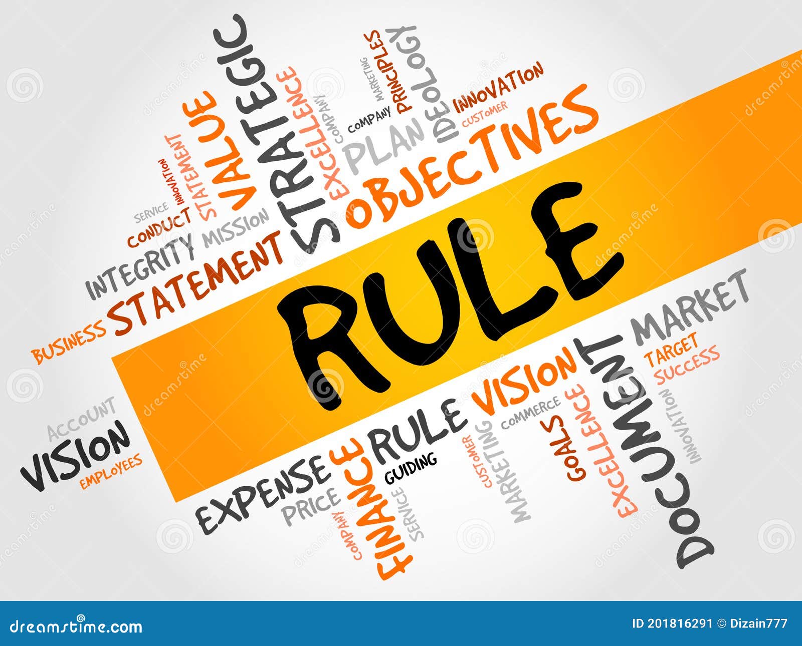 Rule word cloud stock illustration. Illustration of background - 201816291