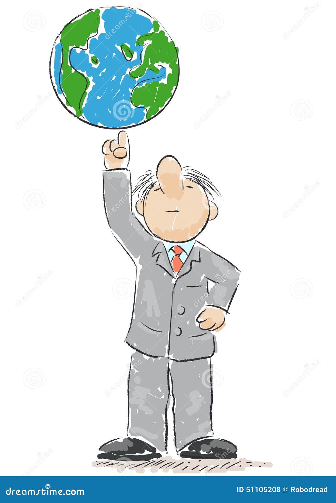 Rule the world stock vector. Illustration of person, protect - 51105208