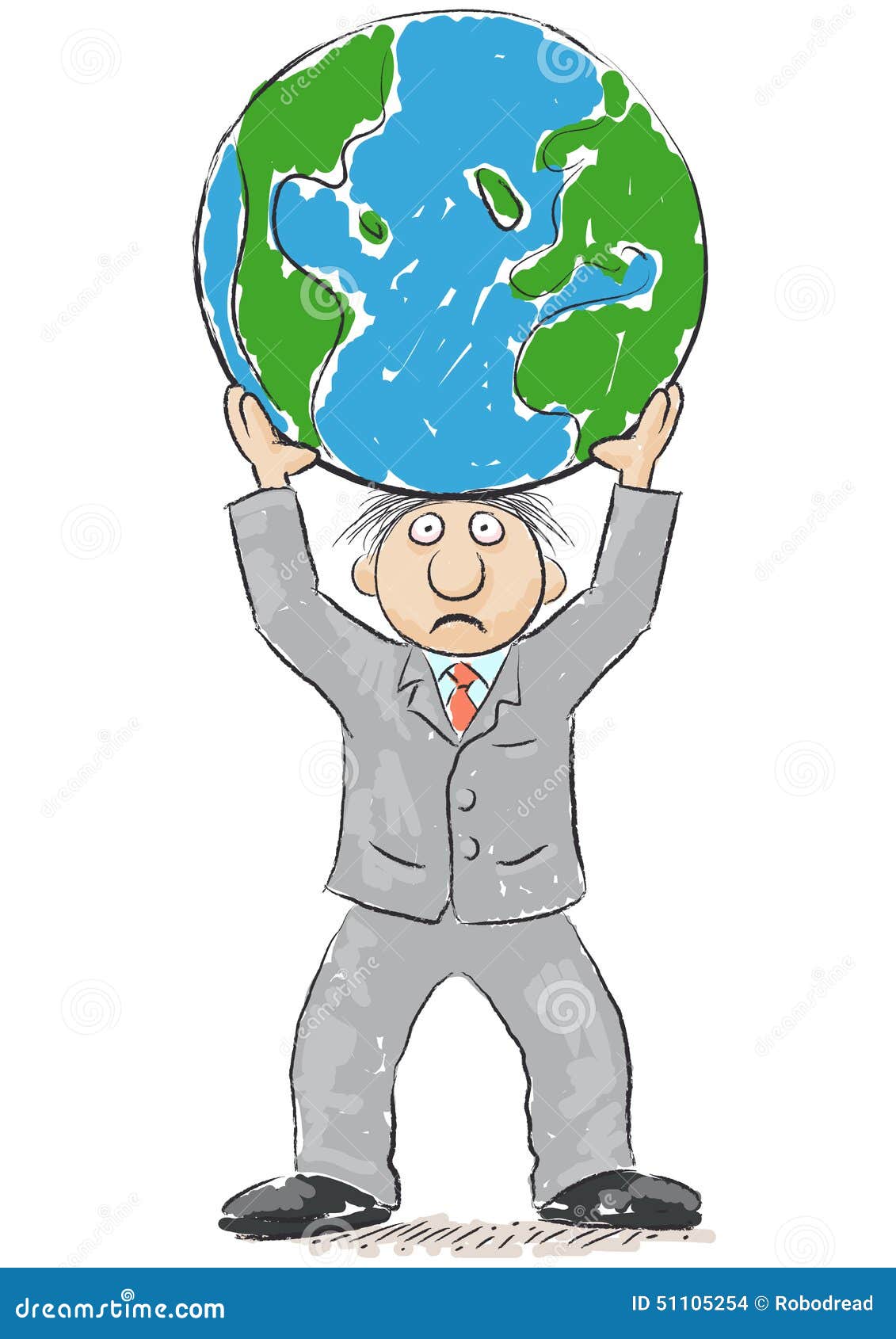 Rule the world stock vector. Illustration of worry, support - 51105254