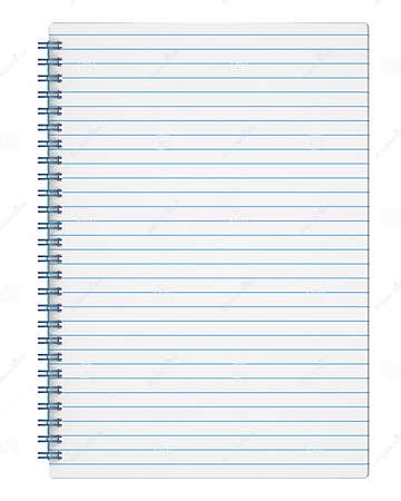 Ruled Copy-Book stock illustration. Illustration of white - 24441699