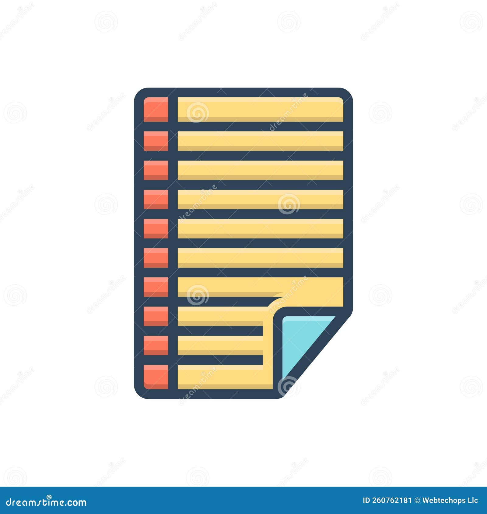 Color Illustration Icon for Ruled, Compliance and Require Stock ...