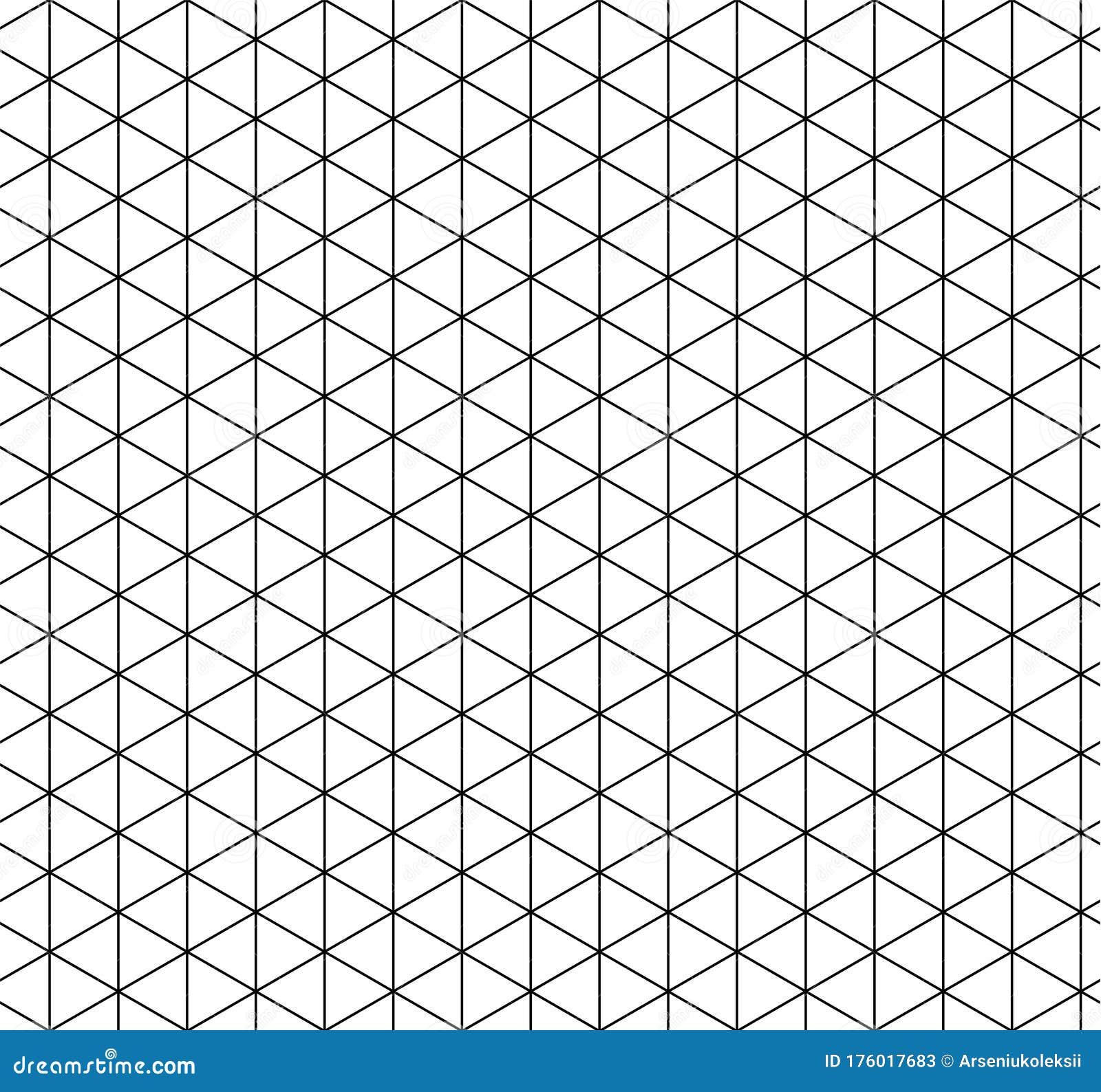 Ruled Paper With An Isometric Grid Pattern Vector Illustration ...