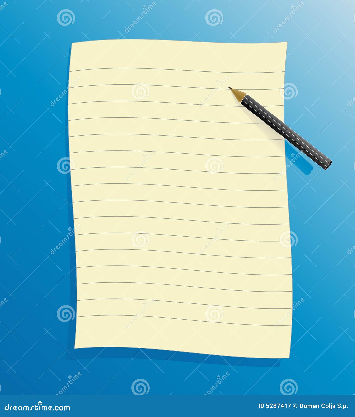 Ruled Paper Pattern. Blue And Red. Printable. Vector Illustration, Flat ...