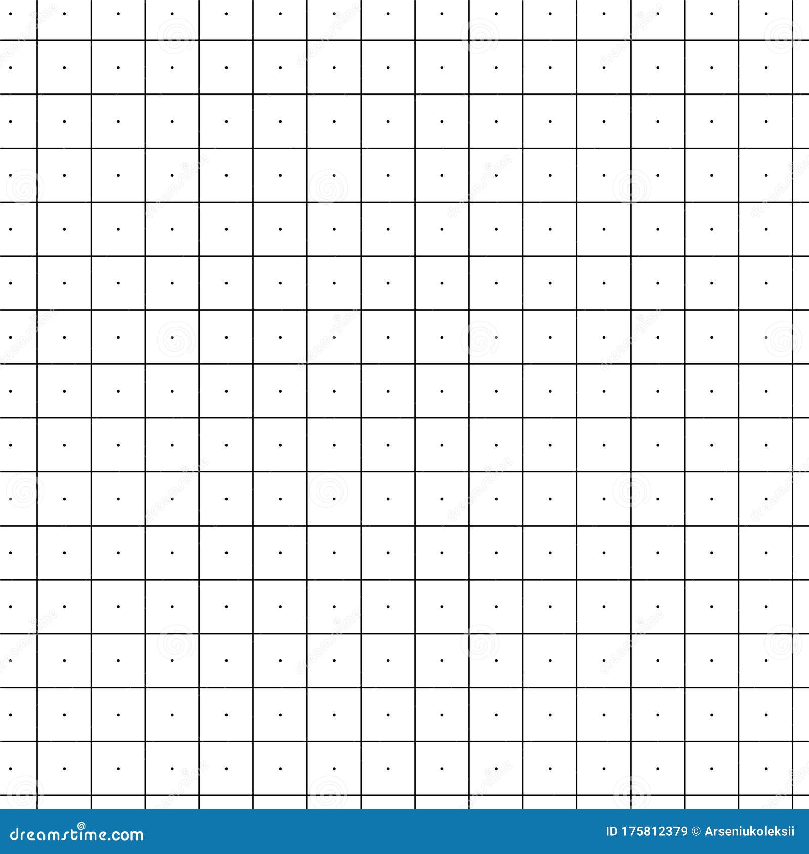 Ruled Paper with a Squared Grid Stock Vector - Illustration of line ...