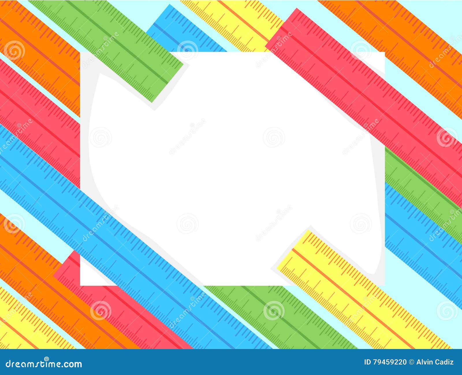 Ruler As a Frame Background Stock Vector - Illustration of simple ...