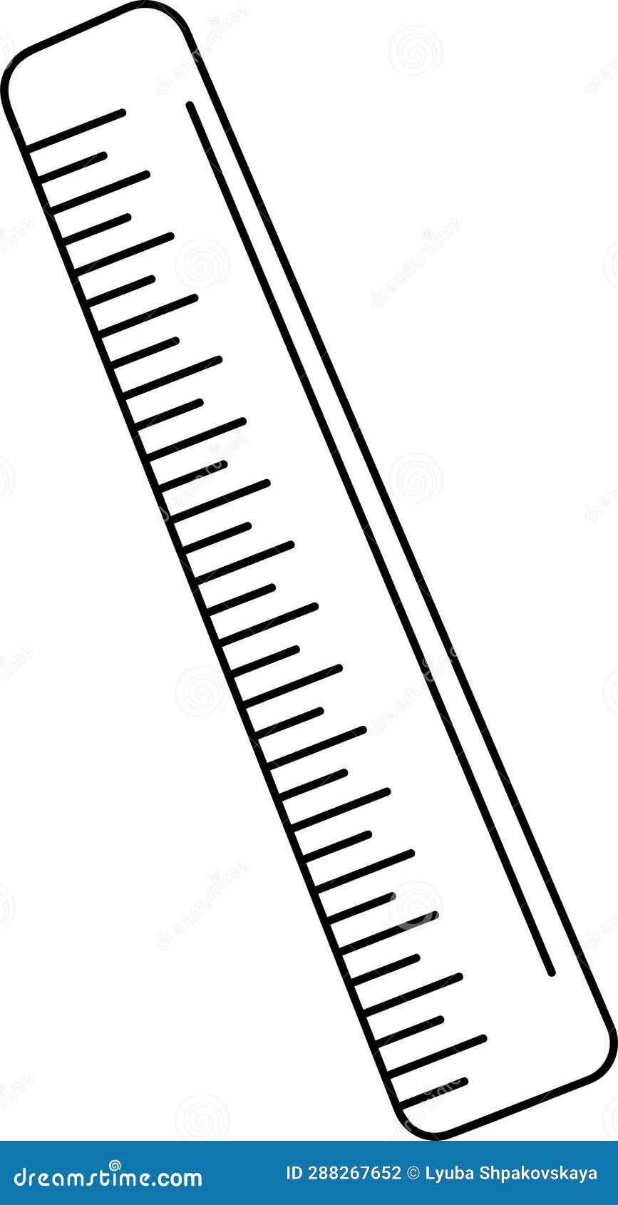 Ruler. Back To School. Line Illustration Stock Illustration ...