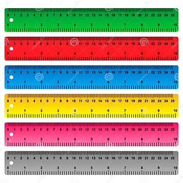 Ruler in Centimeters, Millimeters and Inches Stock Vector ...