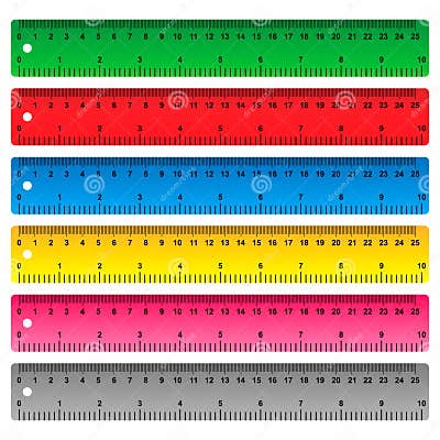 Ruler in Centimeters, Millimeters and Inches Stock Vector ...