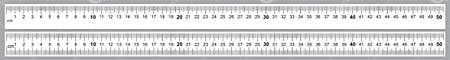 Set for Rulers 50 Cm. Precise Measuring Tool. Ruler Scale 0,5 Meter ...
