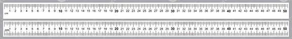 Set for Rulers 50 Cm. Precise Measuring Tool. Ruler Scale 0,5 Meter ...