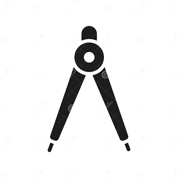 Ruler Compass Icon Vector Design Templates Simple and Modern Stock ...