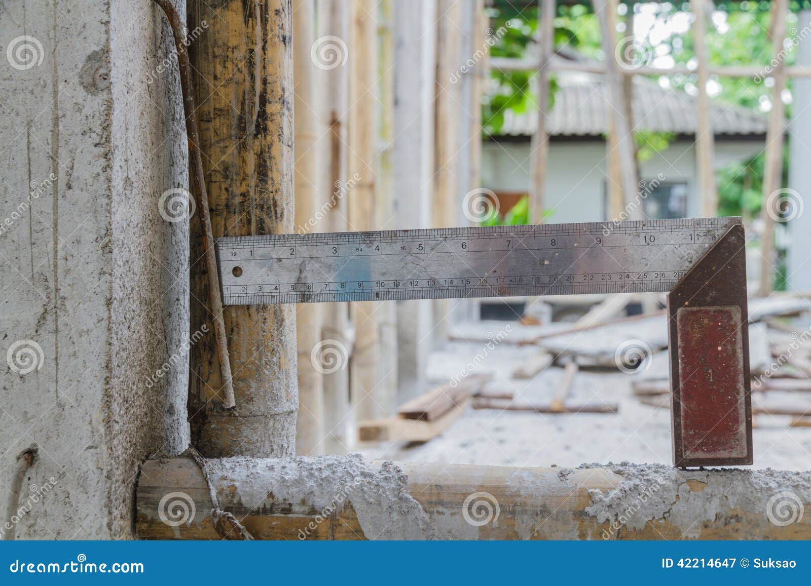 Ruler construction stock image. Image of carpentry, centimeter - 42214647