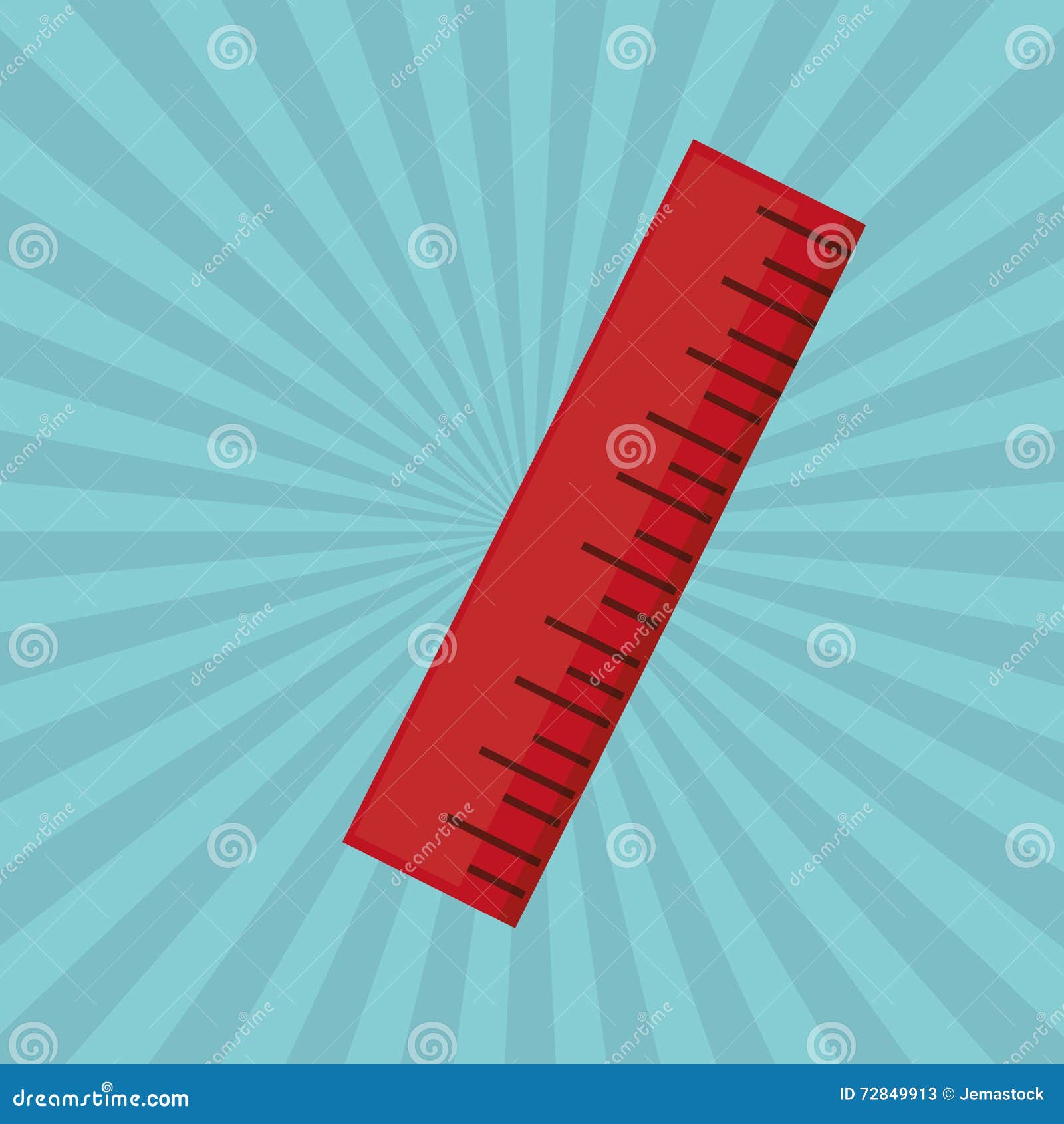 Ruler Design. Colorfull Illustration, Graphic Stock Illustration ...