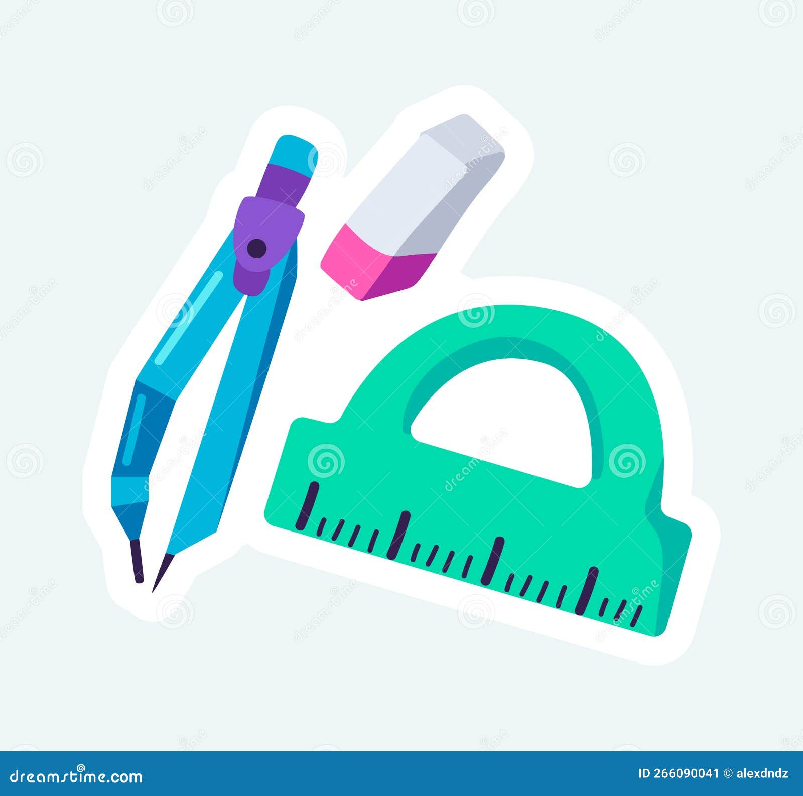 Ruler, Eraser and Compasses for Math Lesson. Science and Education ...
