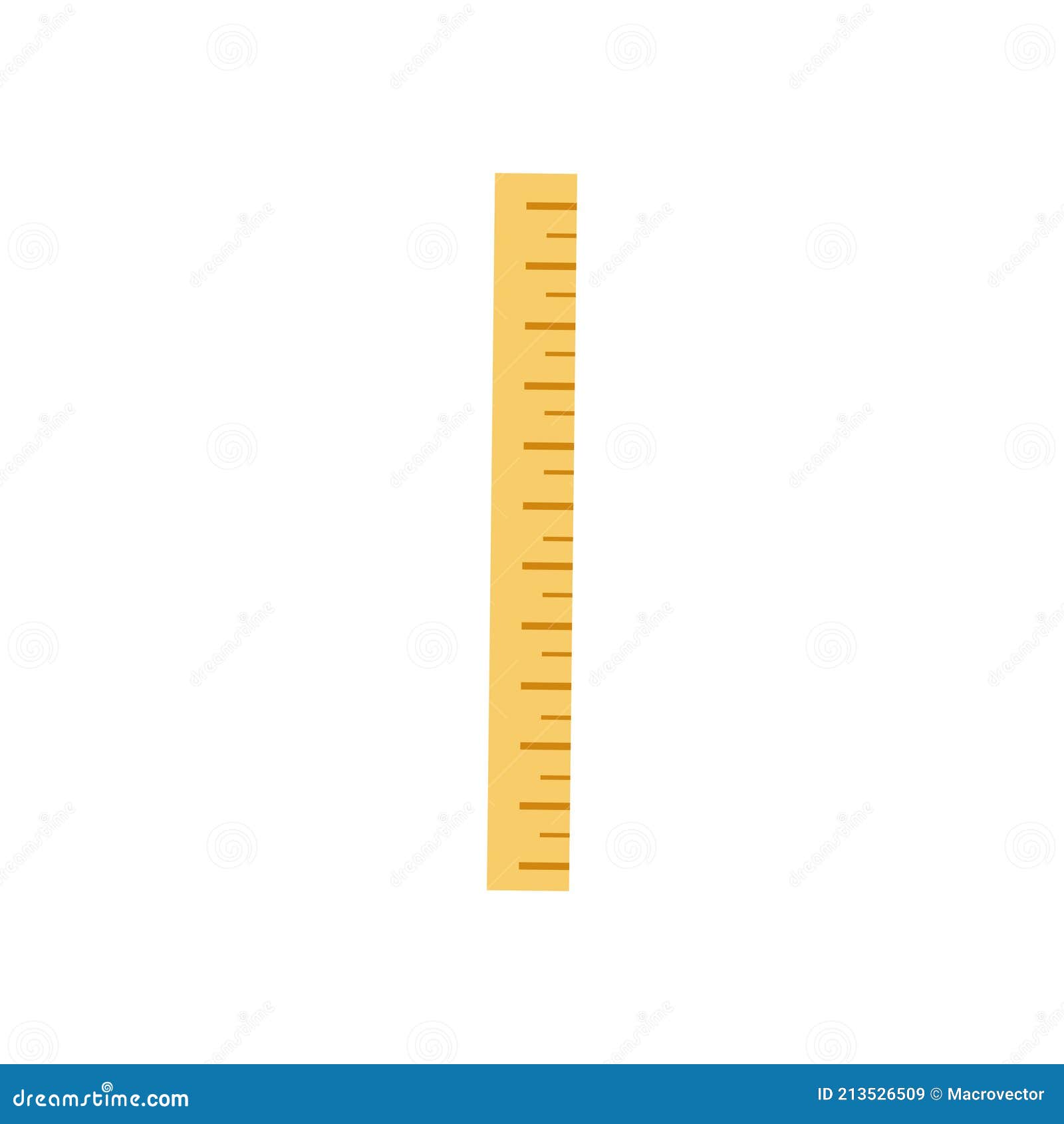Ruler Flat Icon stock vector. Illustration of symbol - 213526509