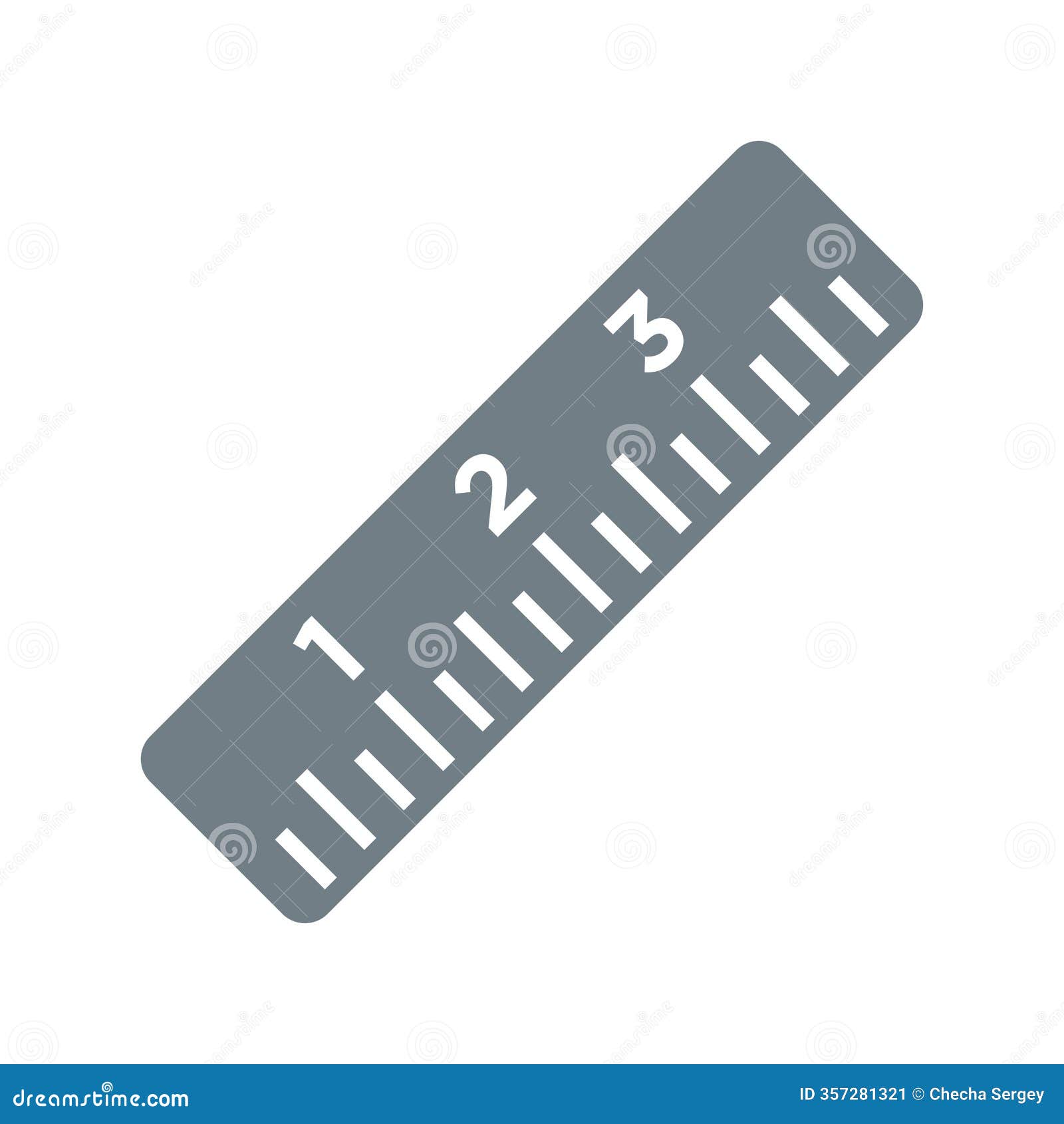 Ruler Icon. Designation of Dimensions or Dimensions. Measurement or ...