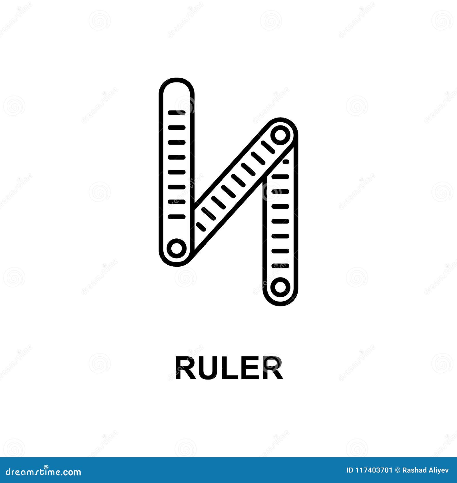 Ruler Icon. Element of Measuring Instruments Icon with Name for Mobile ...