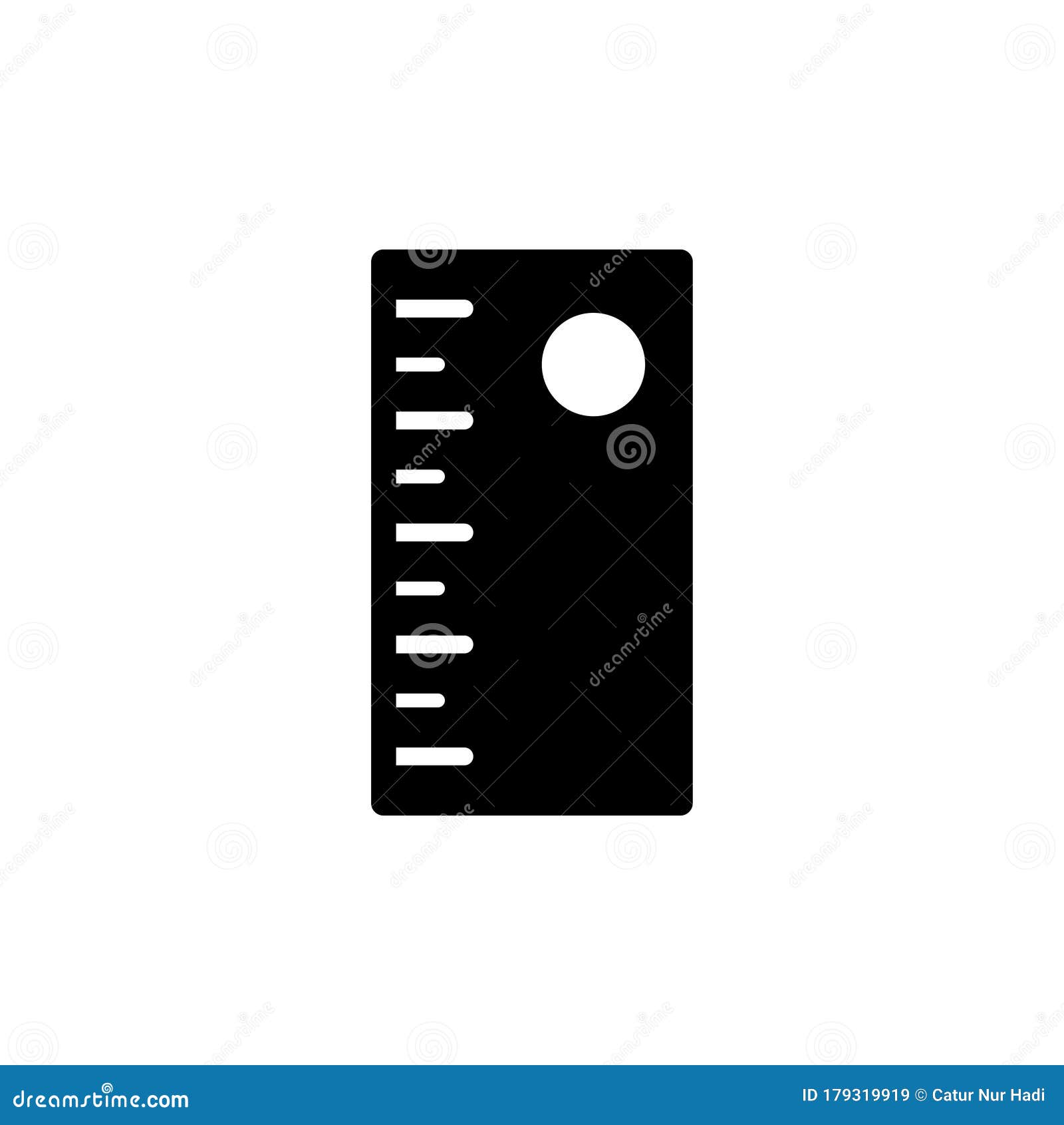 Ruler Icon Flat Vector Template Design Trendy Stock Vector ...