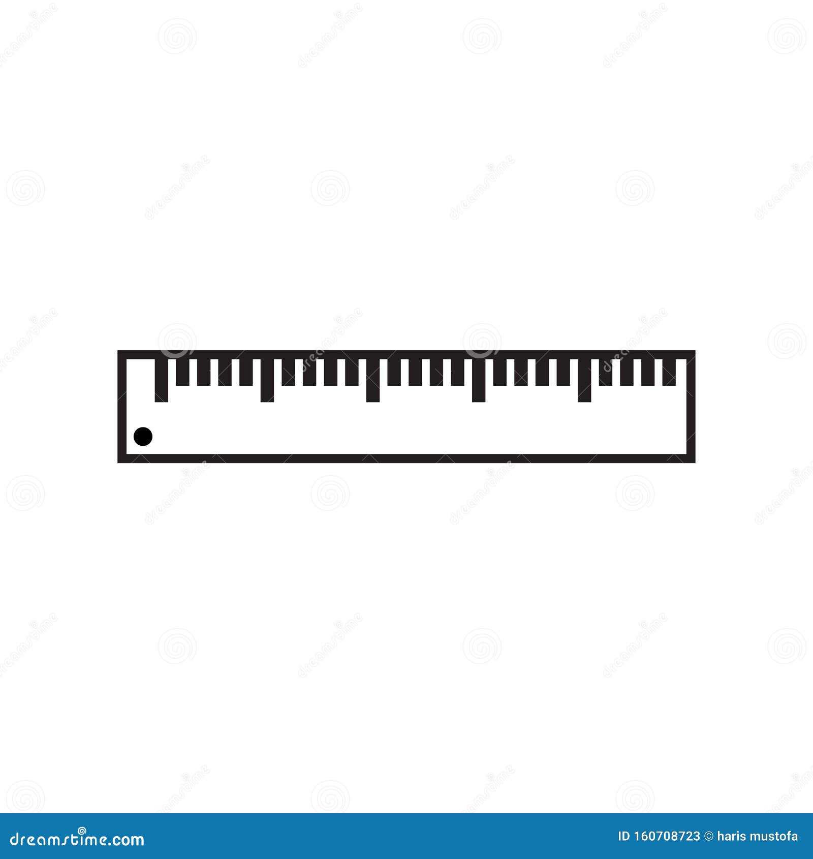 Ruler Icon Graphic Design Template Vector Isolated Stock Vector ...